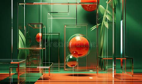 Modern Space With Glassmorphism Elements Adorned With Mesmerizing