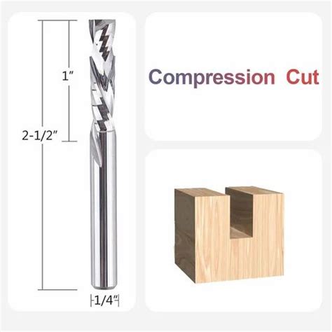 Compression Bit Up Down Cut Bit For Wood Carving At ₹ 350piece In Ahmedabad