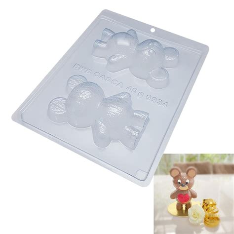 2 Formas Urso Médio Coração Chocolate Confeitaria Bwb 9934 Madeiramadeira