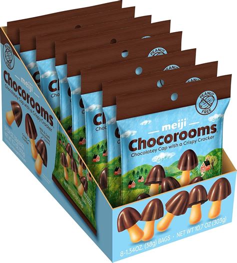 Meiji Chocorooms Cripsy Crackers 134oz 8ct Empire Snacks