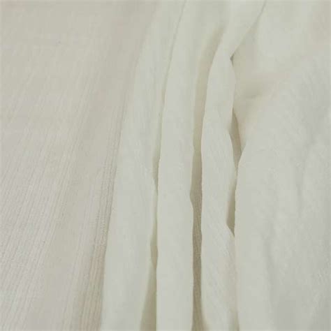 Havant Strie Soft Velvet Textured Feel Chenille Material In White Upho