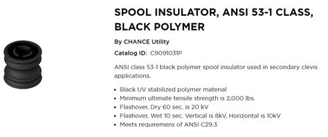 Insulator Spool Polymer 2 C9091031p