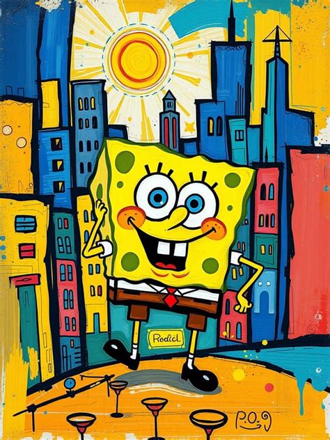 Spongebob Squarepants By Picasso Spongebob Squarepants By