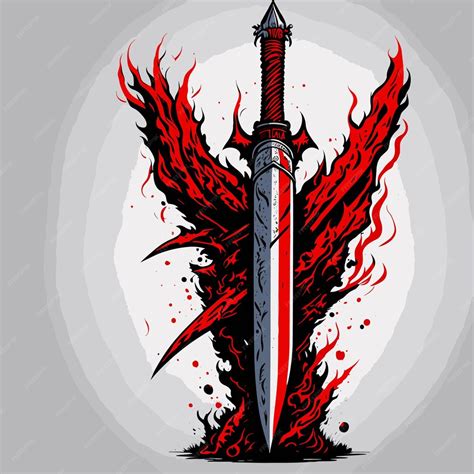 Premium Vector Traditional King Shape Sward Tshirt Design