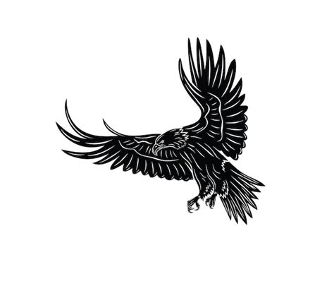 Premium Vector Eagle Flying Art Vector Design