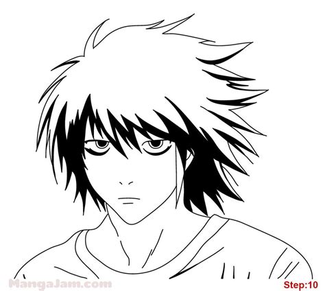 How To Draw L From Death Note Artofit