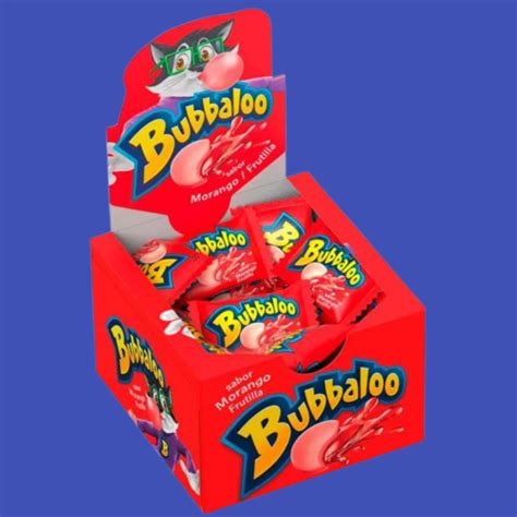 Chiclete Bubbaloo Morango Embalagens Botelho