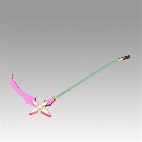 3d Printed Kingdom Hearts 2 Organization Graceful Assassin Sickle Weapon By Blackeveryday Pinshape