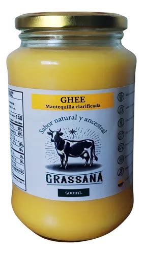 Mantequilla Clarificada Ghee 500ml Grassana Cuotas Sin Interés