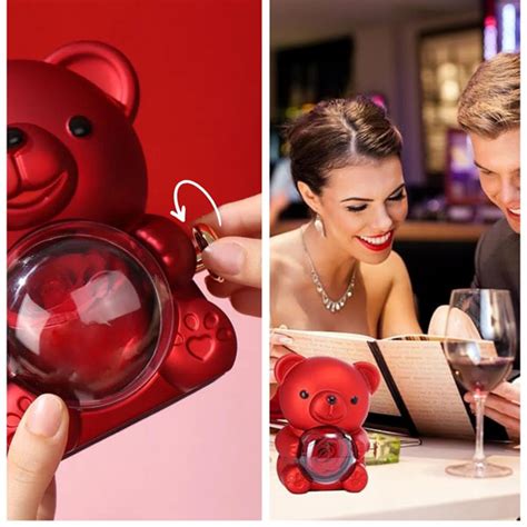 Forgó Mackó ékszerdoboz Rosbear