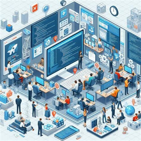 Software Development Workflow Premium Ai Generated Image