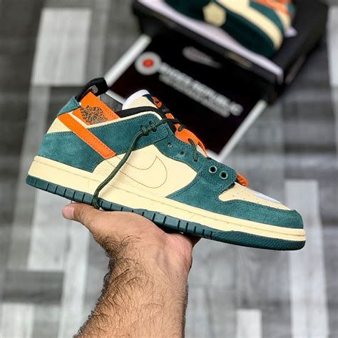 Aj 1 X Sb Dunks Low Pro Green Orange