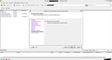 Vmware View Sysprep Customization Steps