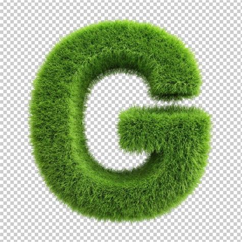 Grass Alphabet G Premium Ai Generated Psd