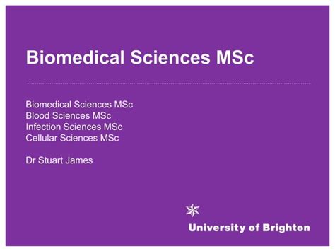 Biomedical Sciences Msc 2014 Ppt