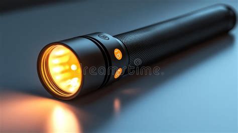 High End Black Flashlight With Multi Mode Led Features Stock