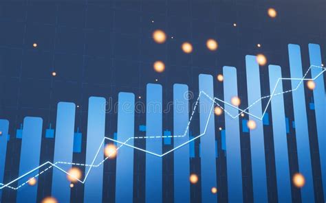 Statistical Graph With Business Finance Concept 3d Rendering Stock
