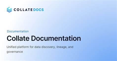 Collate Documentation Collate Documentation