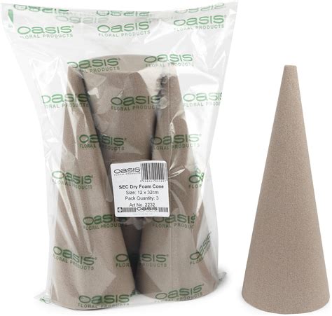 Oasis Ideal Floral Foam Maxlife Cone 32cm Uk