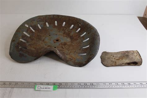 Axe Head Tin Seat Bodnarus Auctioneering