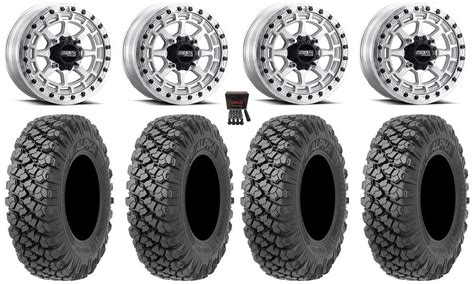 Metalfx Outlaw Bdlk 15 Wheels Raw 35 Alpha Tires Can Am Maverick X3 Honda Pioneer 1000