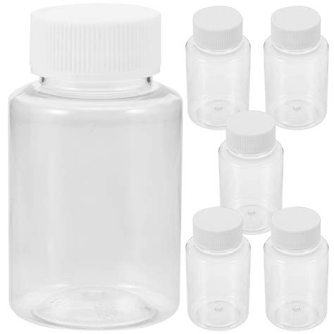 Jecompris Oil Sampling Bottle 100ml 6pcs Oil Analysis Sampling Clear