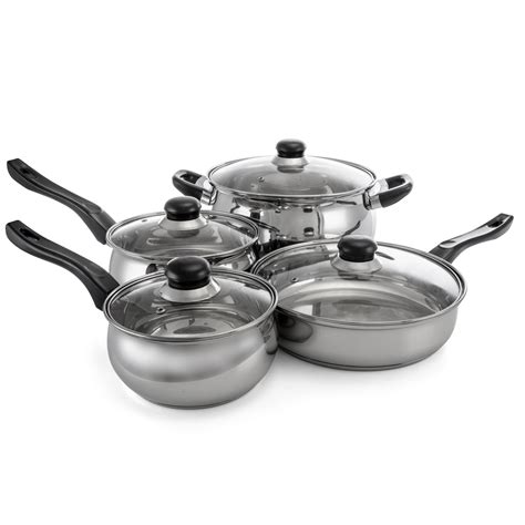 Oster Rametto 8 Piece Stainless Steel Cookware Set And Reviews Wayfair