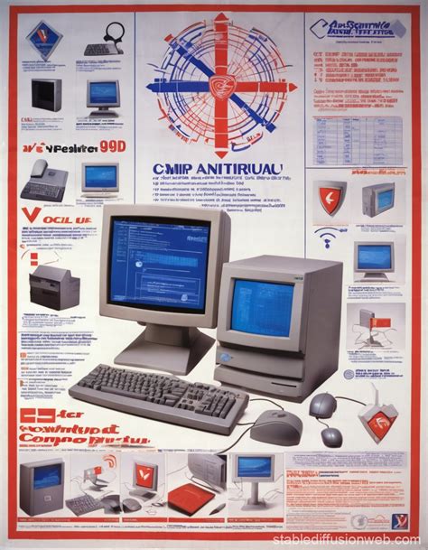 Computer Antivirus Poster Stable Diffusion Online