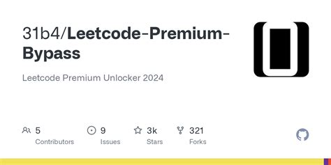 Github 31b4leetcode Premium Bypass Leetcode Premium Unlocker 2024