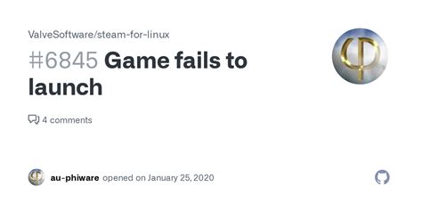 Game Fails To Launch · Issue 6845 · Valvesoftwaresteam For Linux · Github
