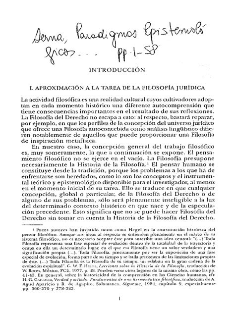 Serna Introd Y Cap 1ro F Del Dº Y Paradigmas Pdf