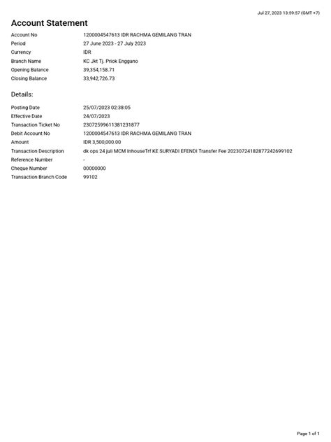 Account Statement Pdf