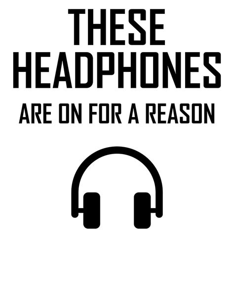 These Headphones Are On For A Reason Funny Do Not Disturb Joke By The Elements Redbubble