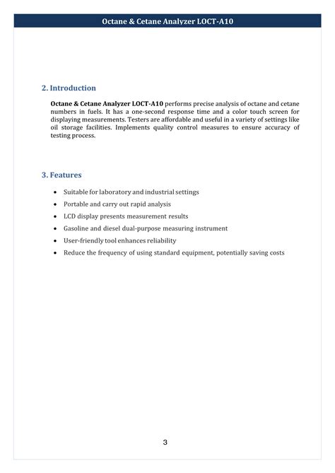 Octane And Cetane Analyzer Loct A10 Operating Manual Labtron