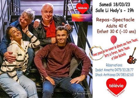 Souper Spectacle Pierre Theunis à Anthisnes Televie