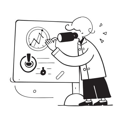 Business Analyst With Diagram And Goal Chart Concept As A Business