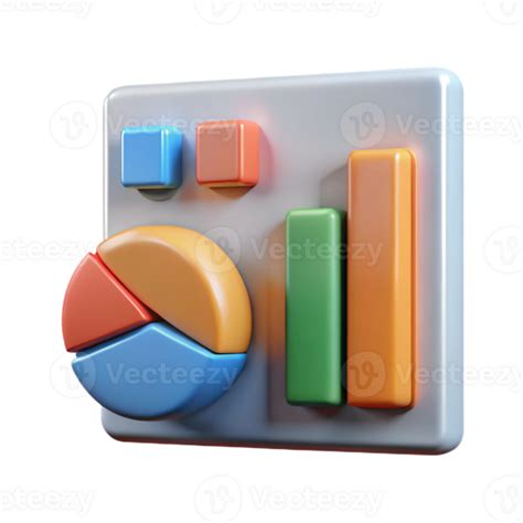 Beautiful Classic Data Analysis Chart With Pie Graph Isolated Premium