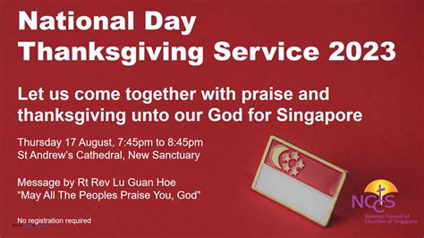 National Day Thanksgiving Service 2023 Nccs