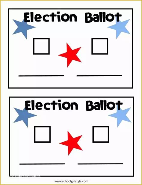 Free Voting Form Template Of Sample Election Ballot For Board Directors