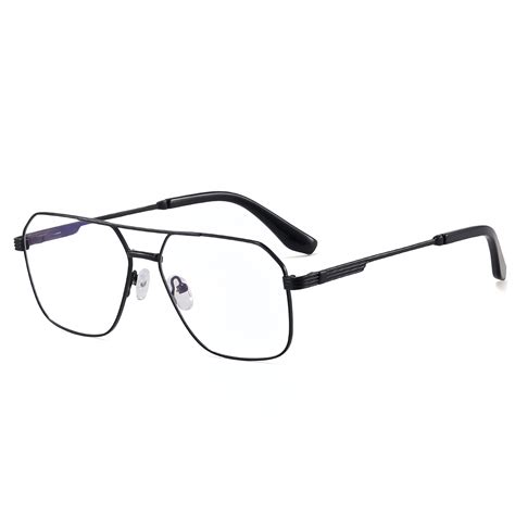 Mens Double Bridge Glasses Fashion Durable Eyeglass Frames Zoomiris