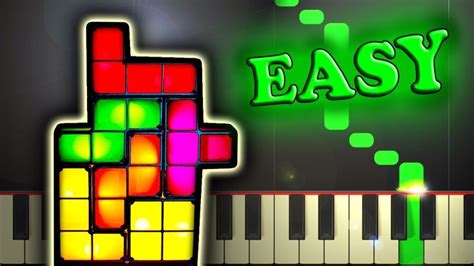 Tetris Theme Easy Piano Tutorial Youtube Piano Tutorial Easy