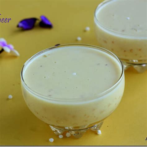 Sago Kheer Jeyashris Kitchen