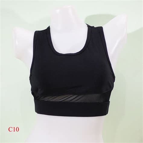 Jual Bra Bh Olahragayogasenamsport Bra Wanita C10 Hitam Gasp