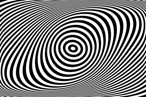 Twisting Whirl Motion And 3d Illusion In Abstract Op Art Striped Lines