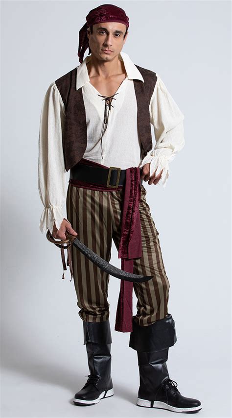 Mens Rogue Pirate Costume Deluxe Mens Pirate Costume Sexy Mens