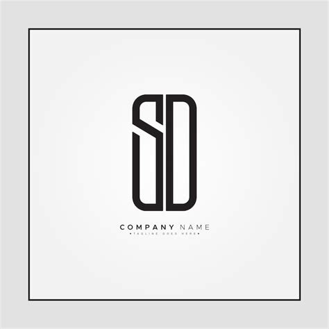 Premium Vector Sd Initial Letter Logo Simple Business Logo