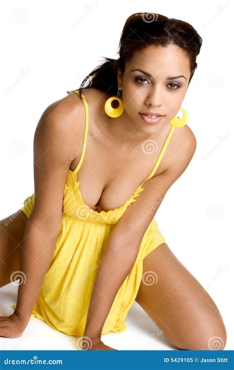 African American Woman Stock Image Image Of Woman Dress 5429105