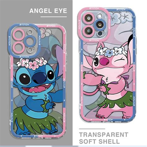 Cute Angel Stitch Phone Case For Samsung Galaxy A15 A33 A25 A54 A23 A34