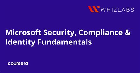 Microsoft Security Compliance And Identity Fundamentals Coursera