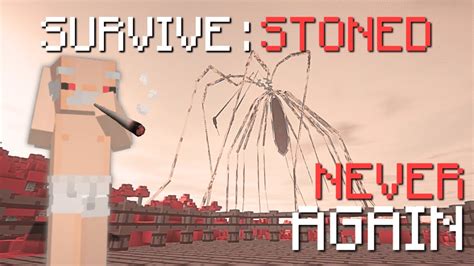Surviving Minecrafts Arachnophobia Mod But Im Stoned Youtube
